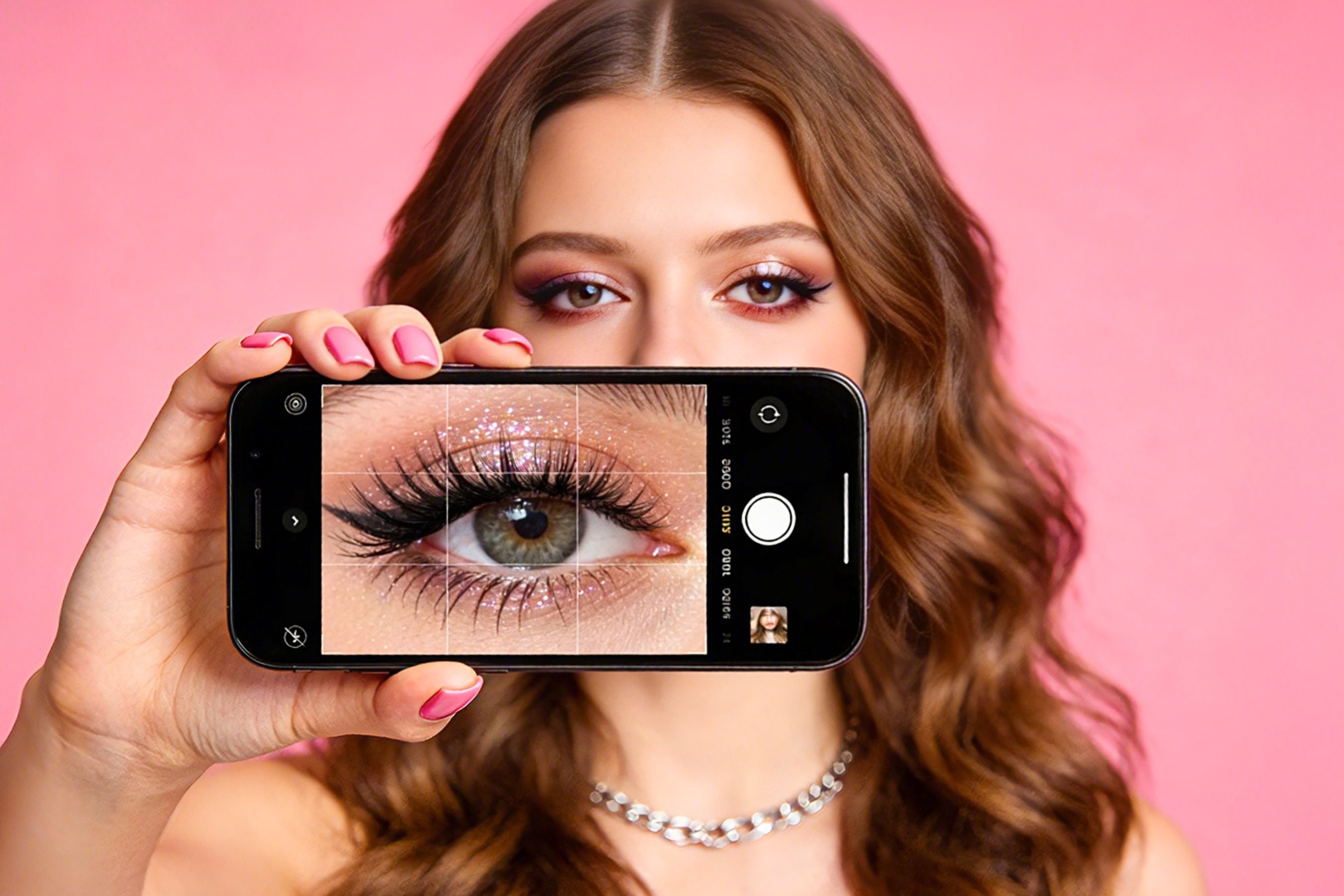 Eyelash Extensions and Eye Makeup Match Eyeliner Eyeshadow Cashmere ...