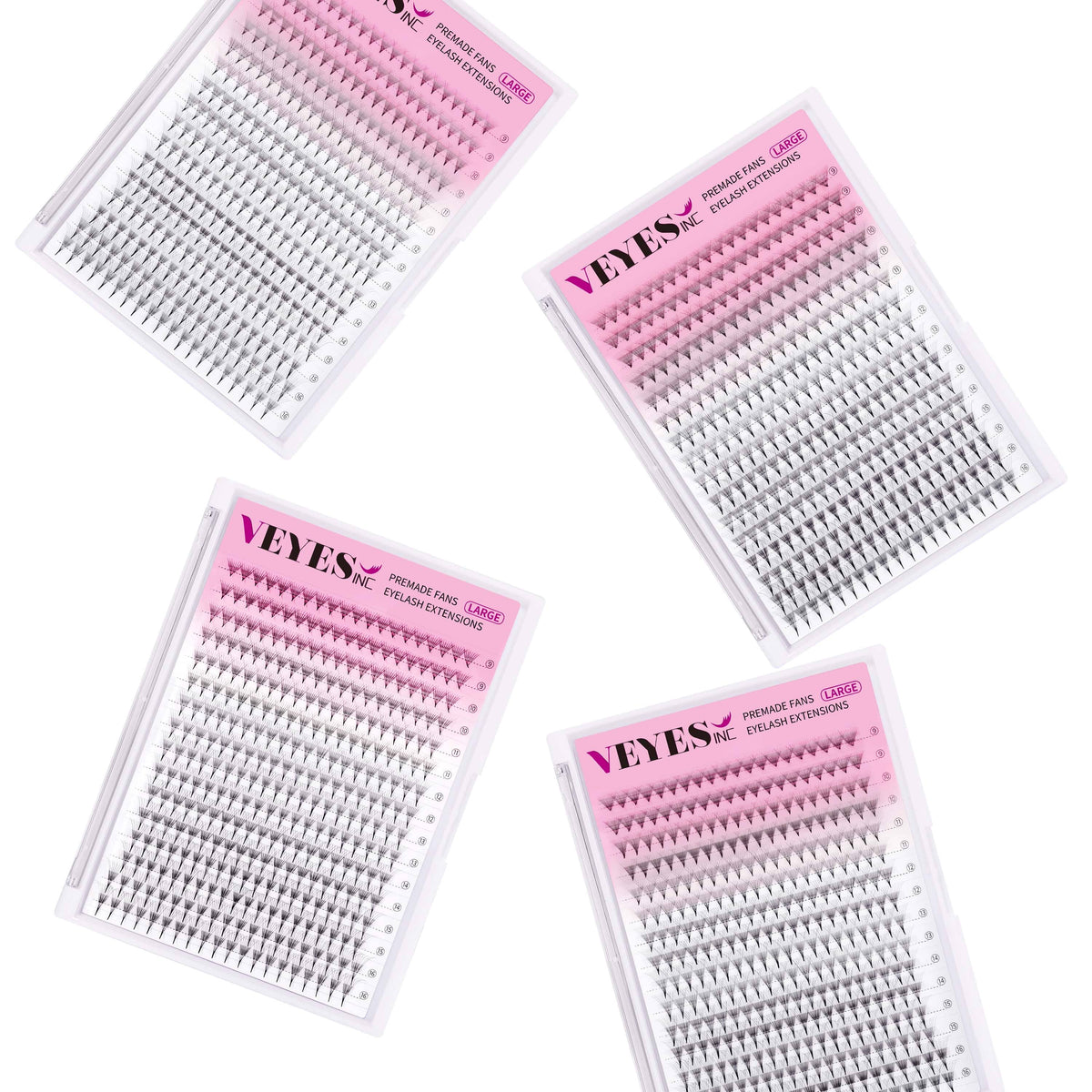 Pre-Made Volume Eyelash Extensions Spike Airlift Manga Lashes Veyes ...