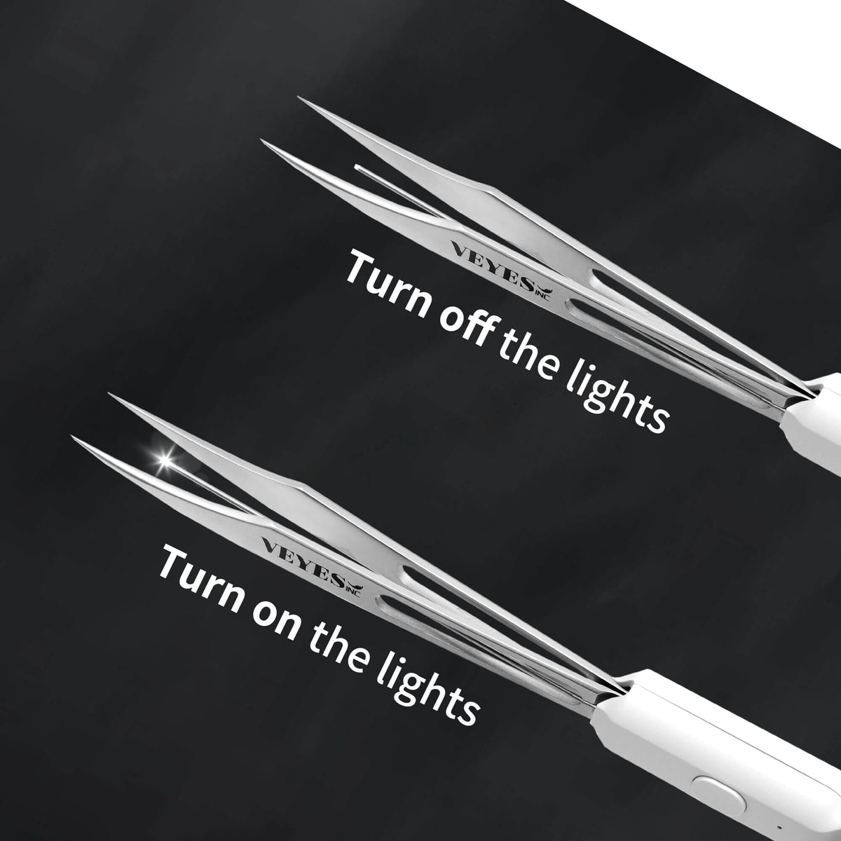 Fiber Eyelash Tweezers | Unique Lash Tools for Precision,Led Light ...