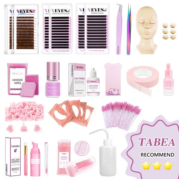 Eyelash Training Kit For New Beginners DIY Lash Extensions Supplies ...