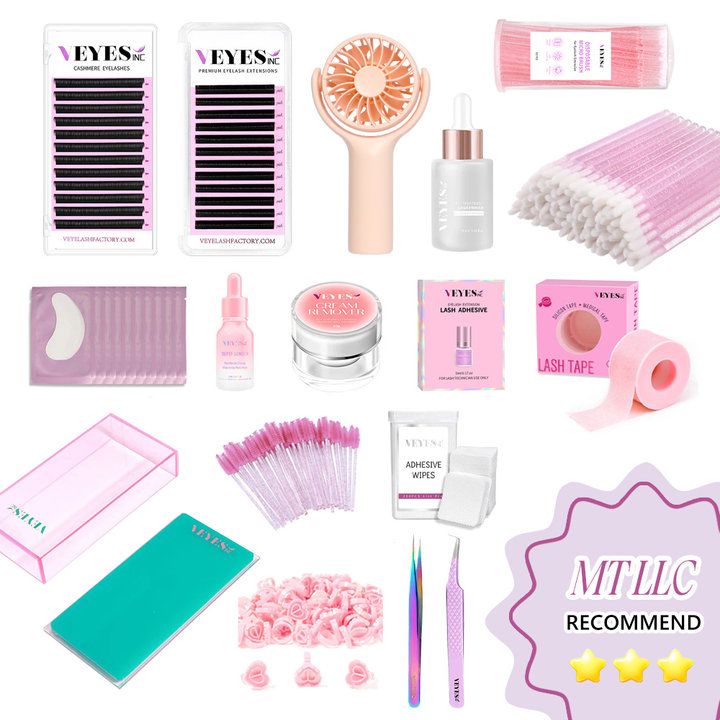 Eyelash Training Kit For New Beginners DIY Lash Extensions Supplies ...