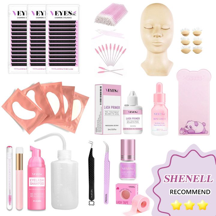 Eyelash Training Kit For New Beginners DIY Lash Extensions Supplies ...